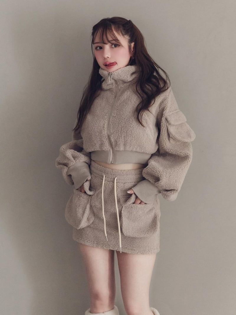 【ANDMARY】Miffy boa jacket