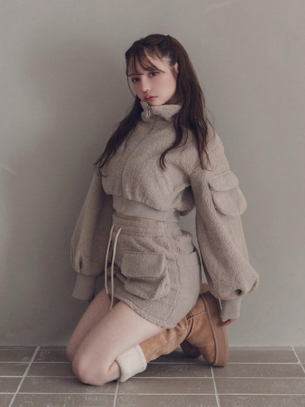 【ANDMARY】Miffy boa jacket