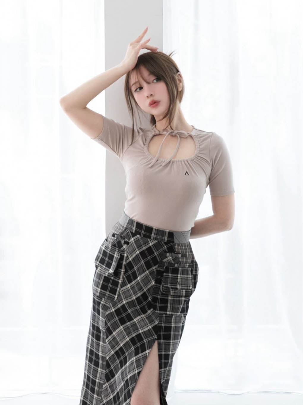 【ANDMARY】Chelsea ribbon tops