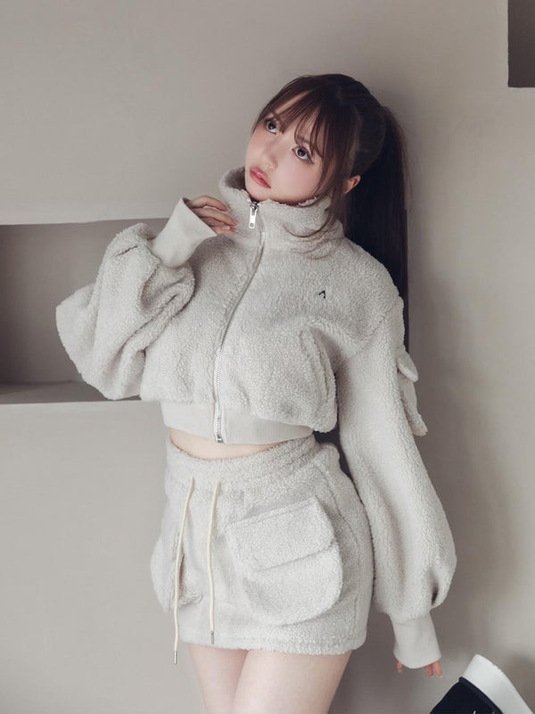 【ANDMARY】Miffy boa jacket