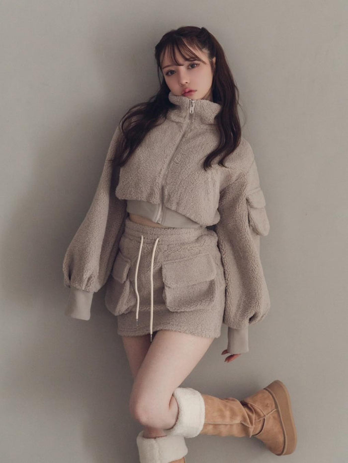 【ANDMARY】Miffy boa jacket